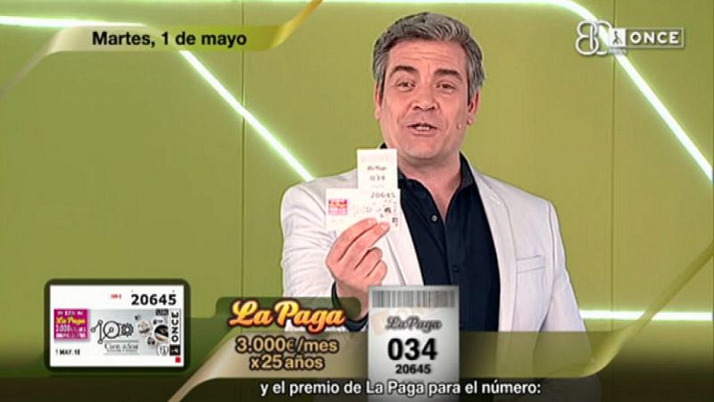 Sorteos ONCE: Sorteo ONCE - 01/05/18 | RTVE Play