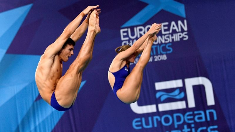 Sin programa: Natación Saltos Final Mixtos 3M Sincro+10M Fem ...