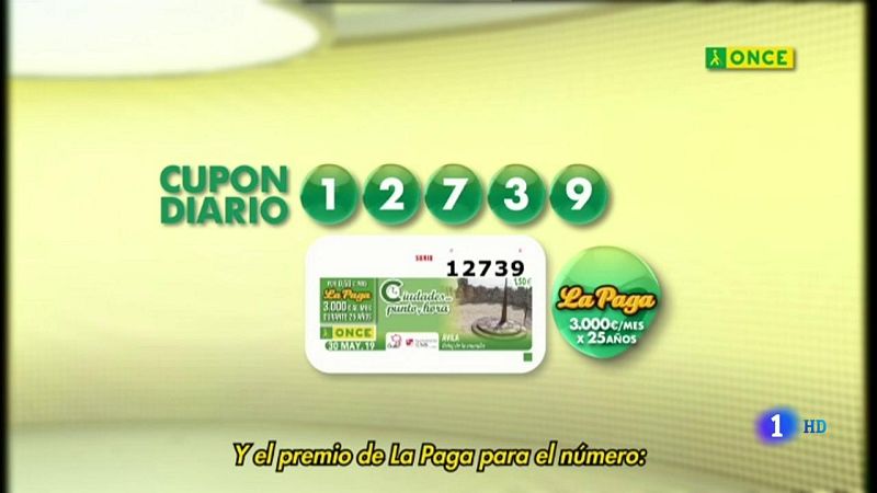Sorteos ONCE: Sorteo ONCE - 30/05/19 | RTVE Play