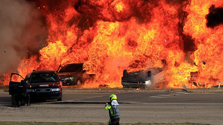 Gran simulacro de emergencias en la Base Aérea de Cuatro Vientos
