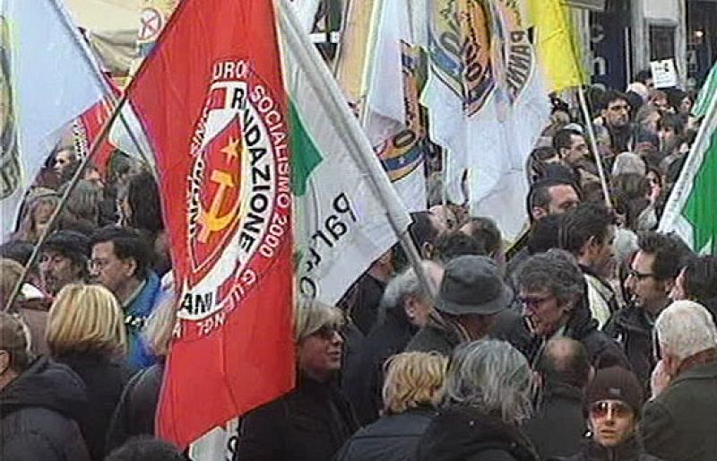 Sin programa: Manifestaciones en Italia | RTVE Play